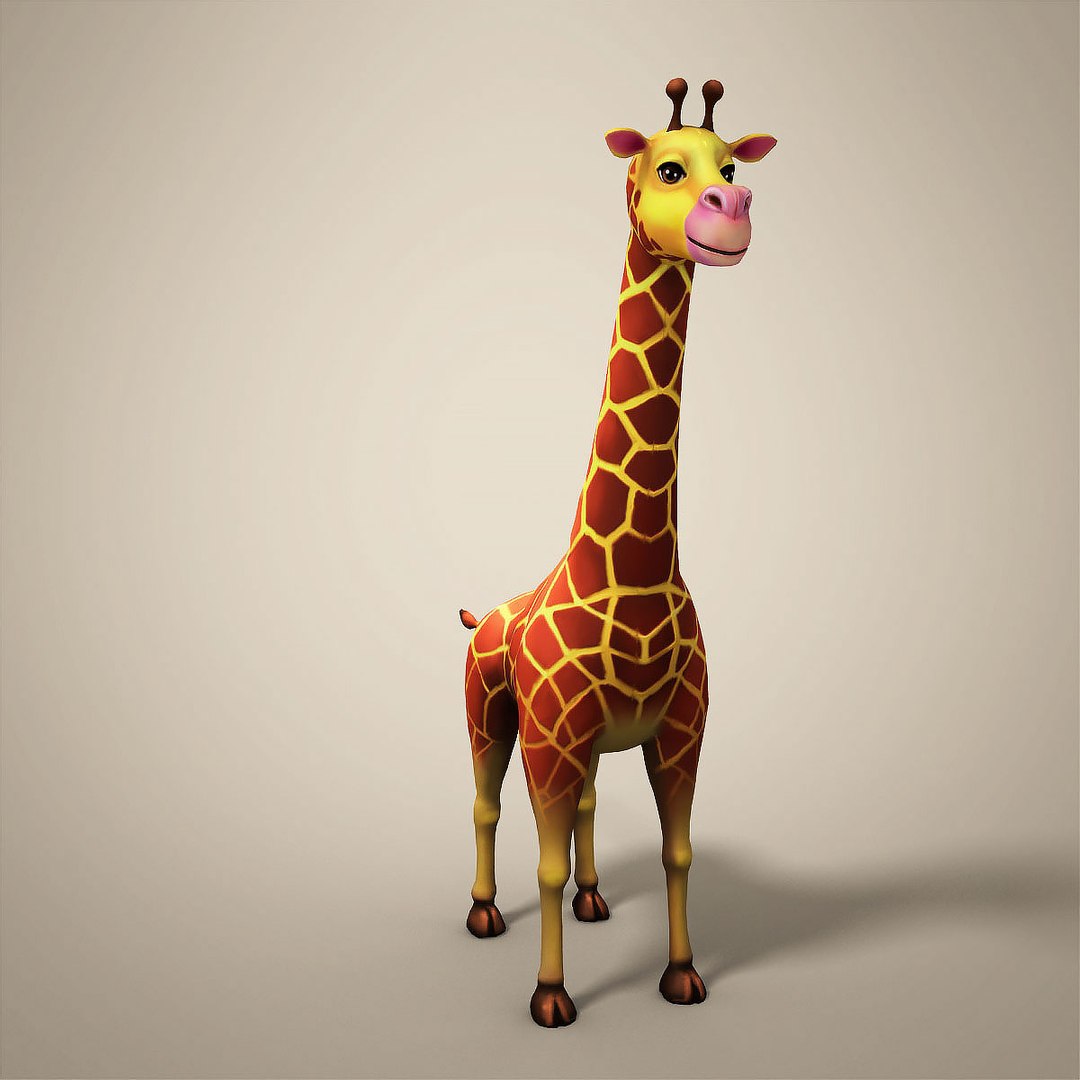 3D Giraffe Cartoon Toon - TurboSquid 1238340