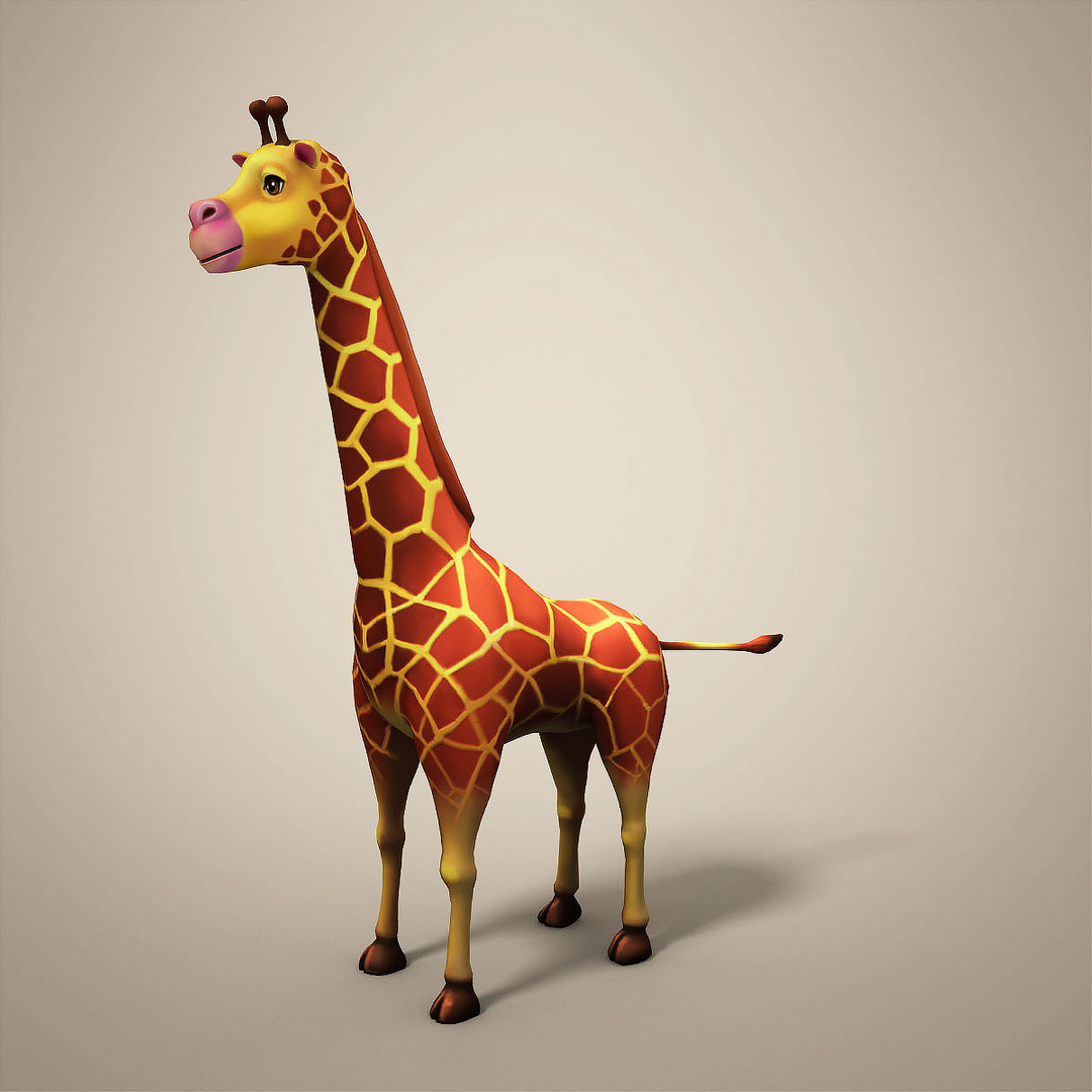 3D Giraffe Cartoon Toon - TurboSquid 1238340