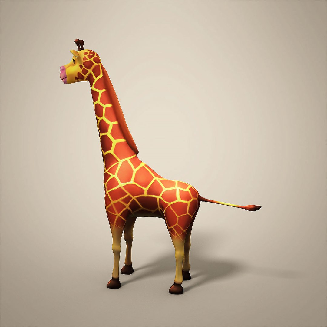 3D Giraffe Cartoon Toon - TurboSquid 1238340