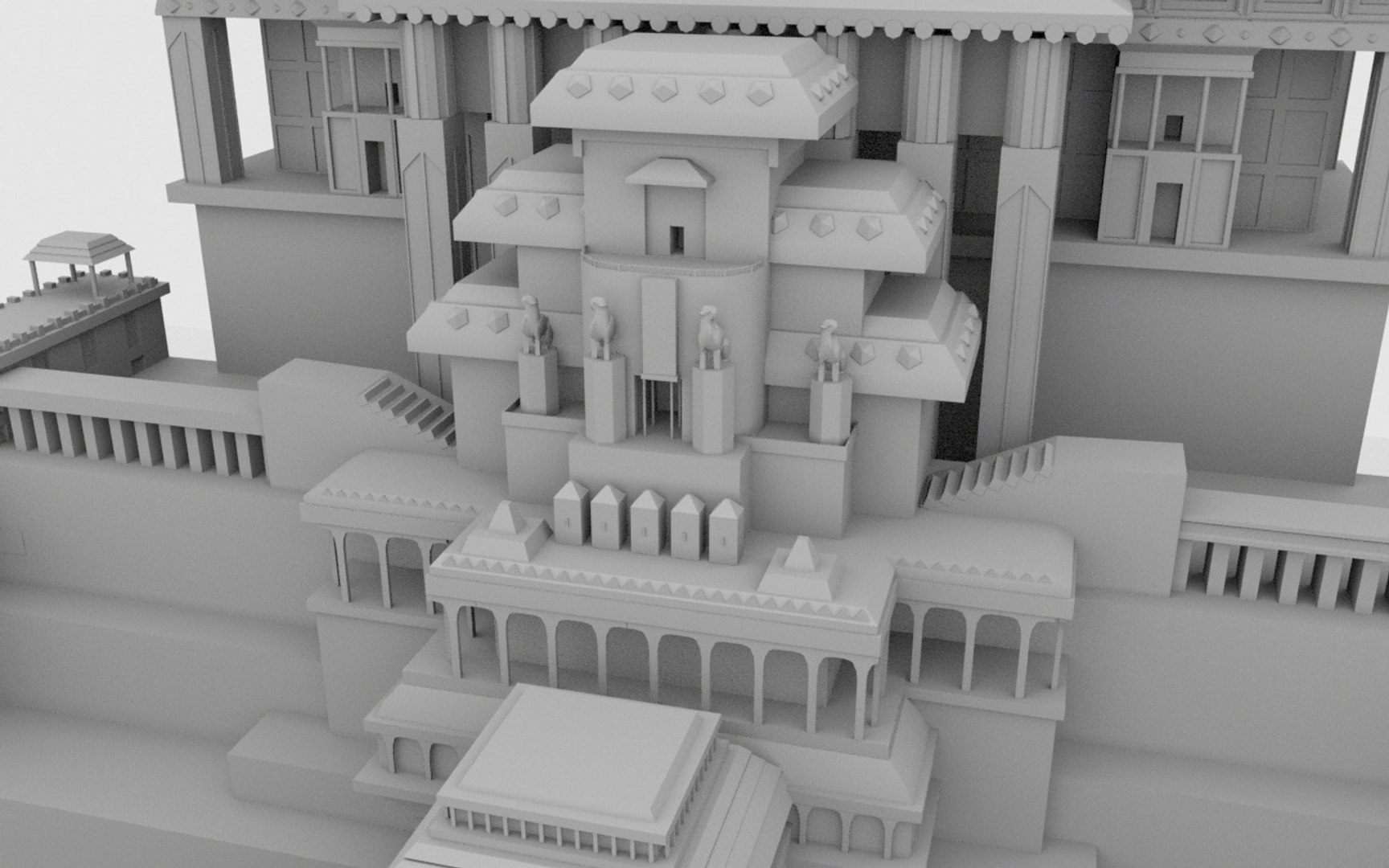 Mahishmati Palace 3D - TurboSquid 1470297