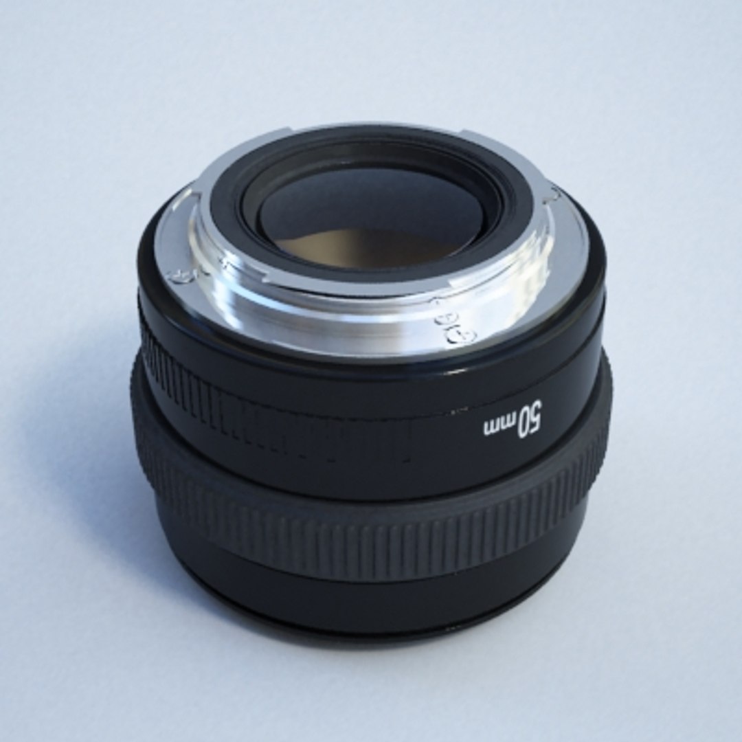 50mm Lense - 3d Model