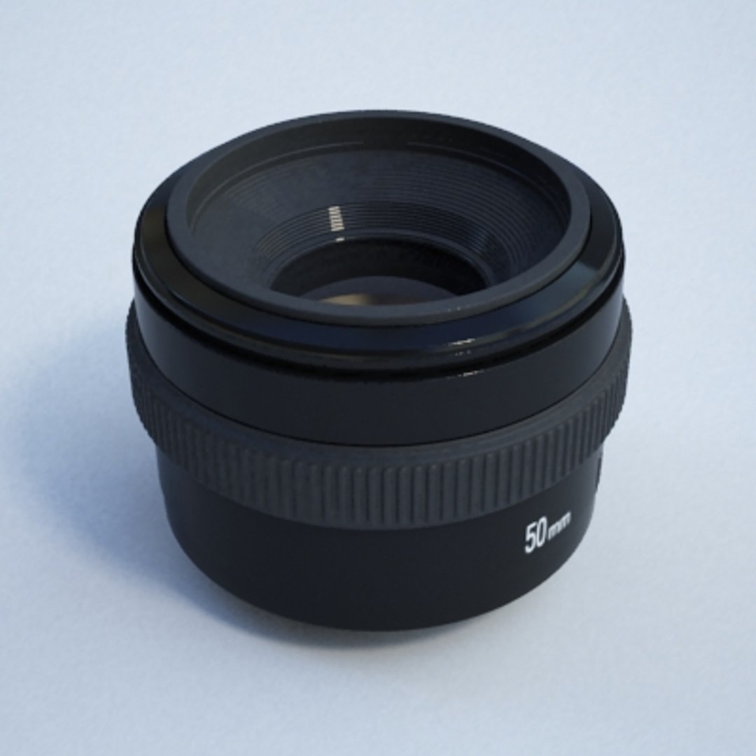 50mm Lense - 3d Model