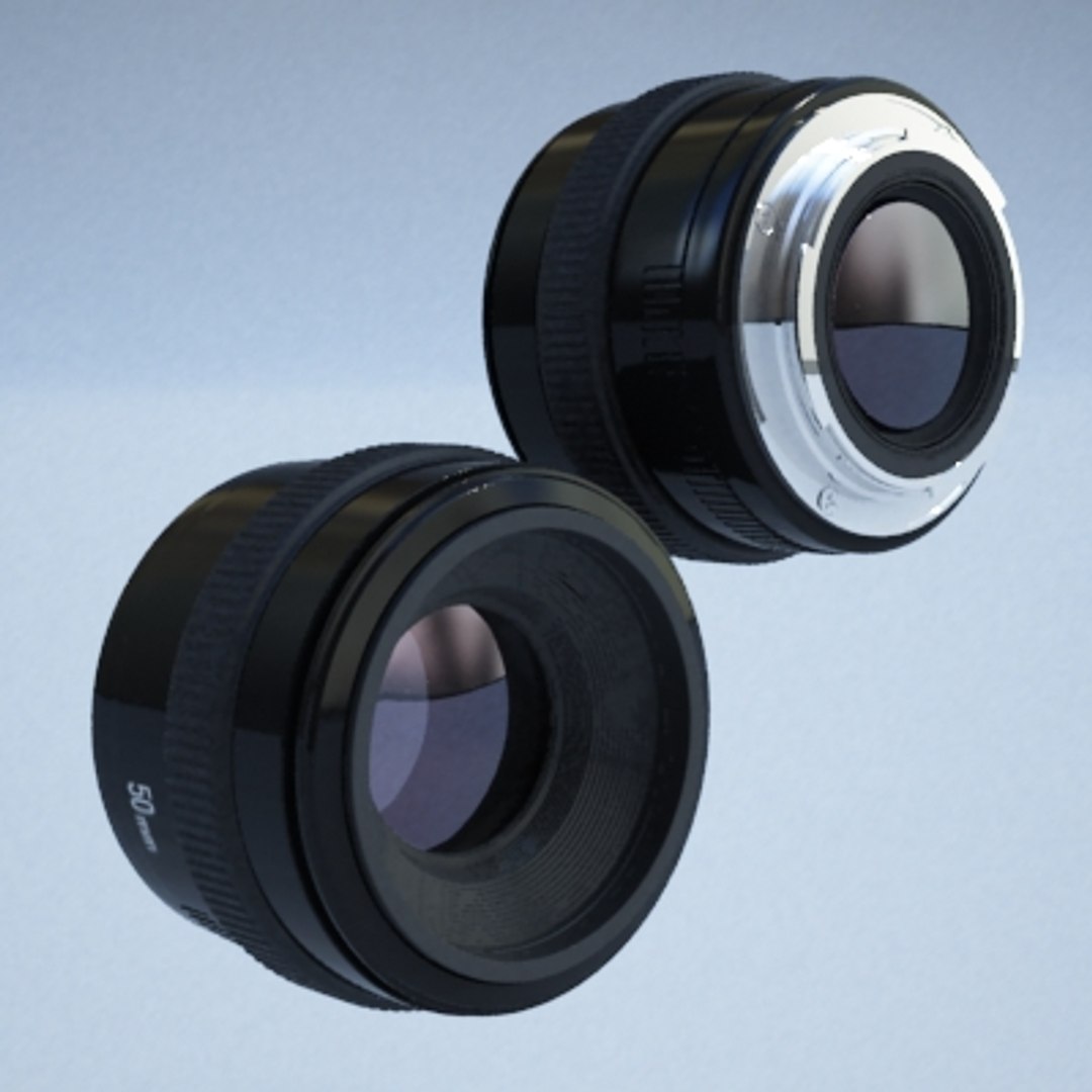 50mm Lense - 3d Model