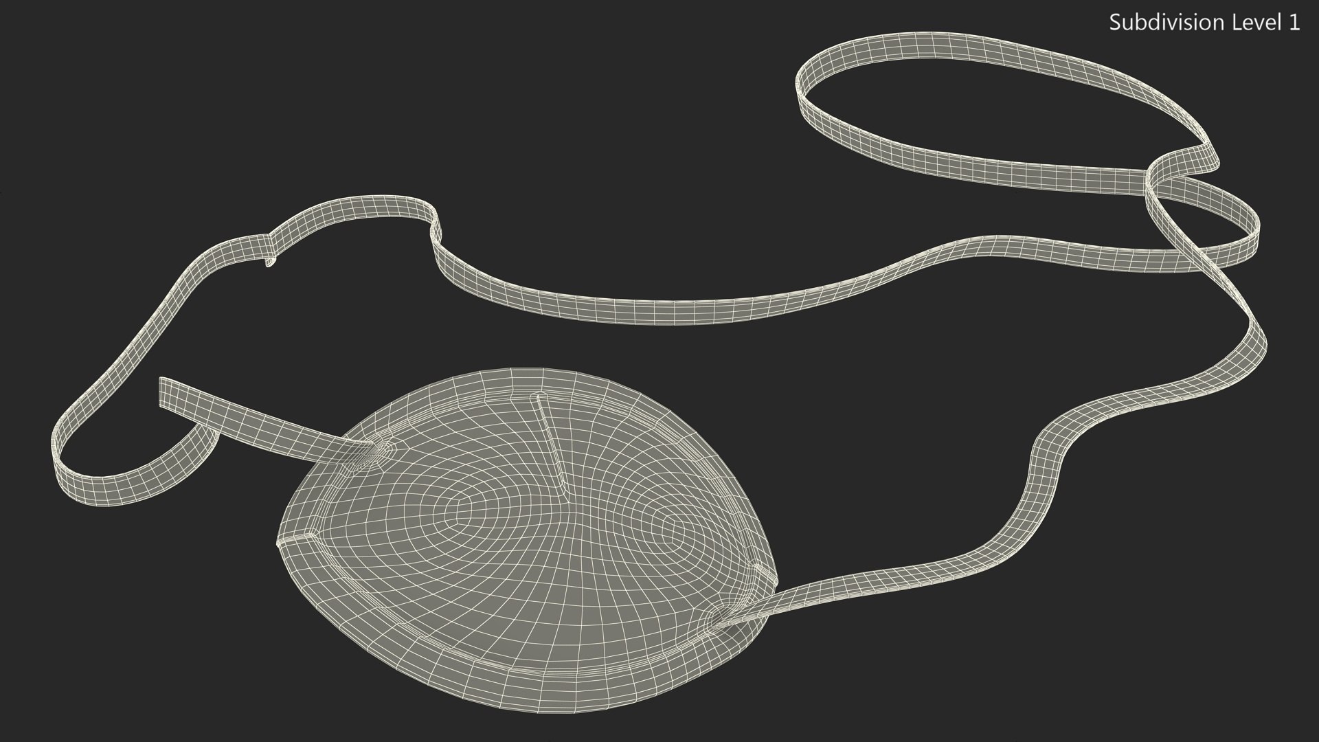 3D Model Medical Eyepatch Nude - TurboSquid 2146004
