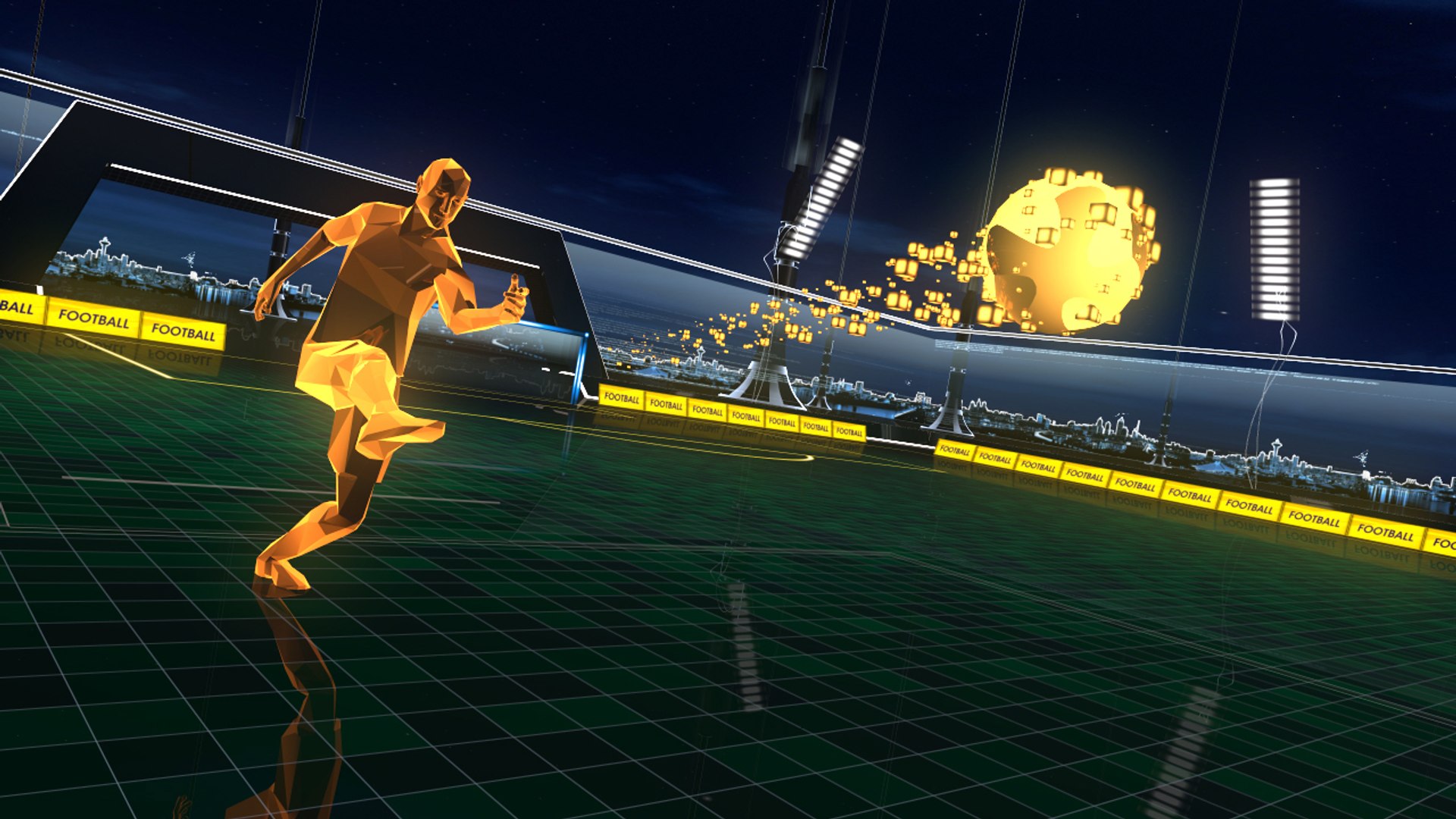 Footballers Glow 3d Model