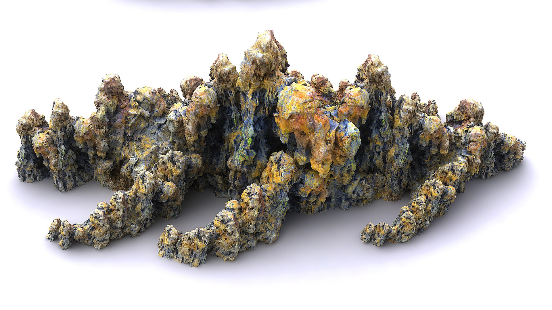 Toxic Rock Geyser Pack Model - TurboSquid 1614671