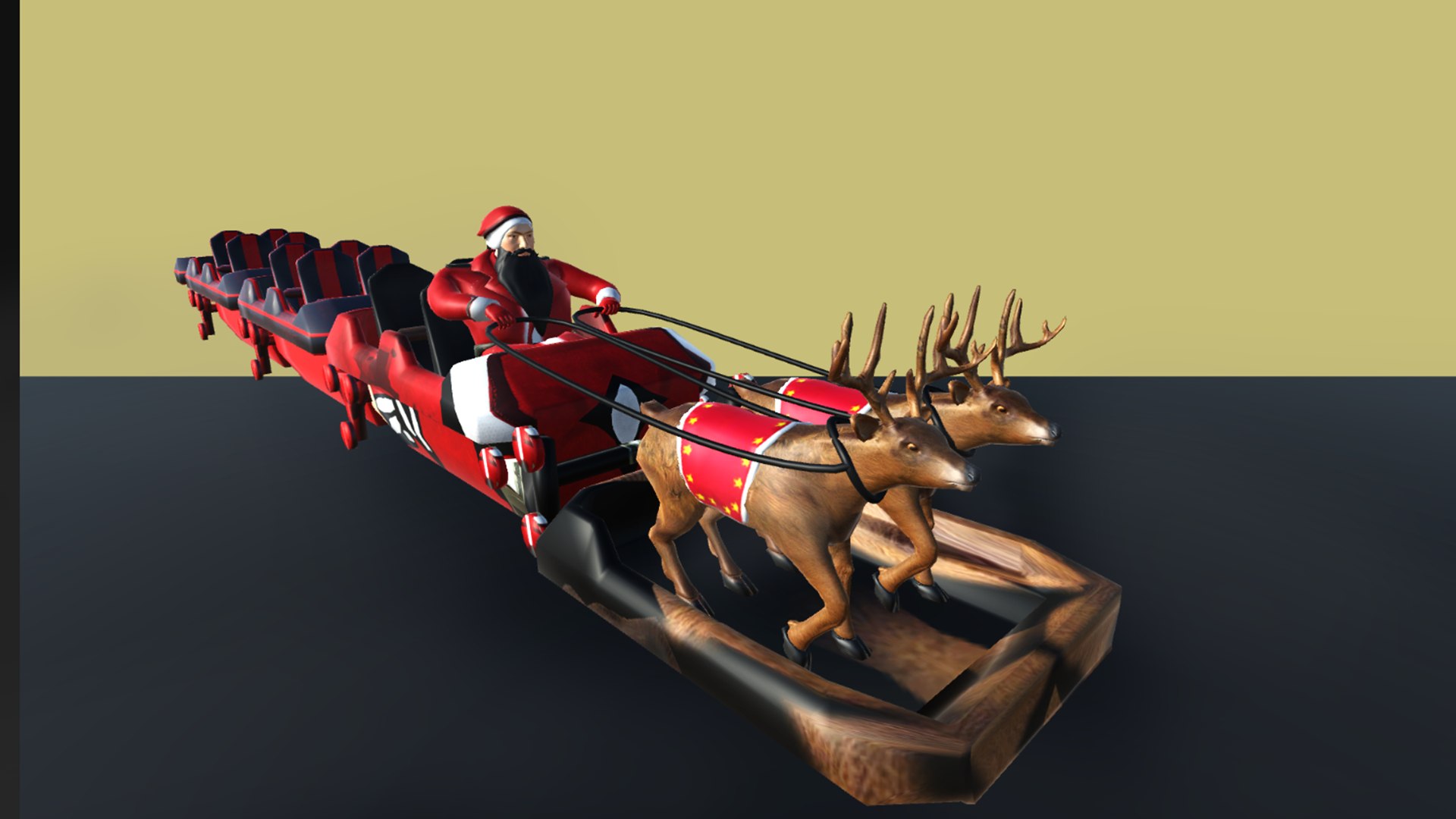 Santa Roller Coaster Sleigh 2022 3D model - TurboSquid 1999411