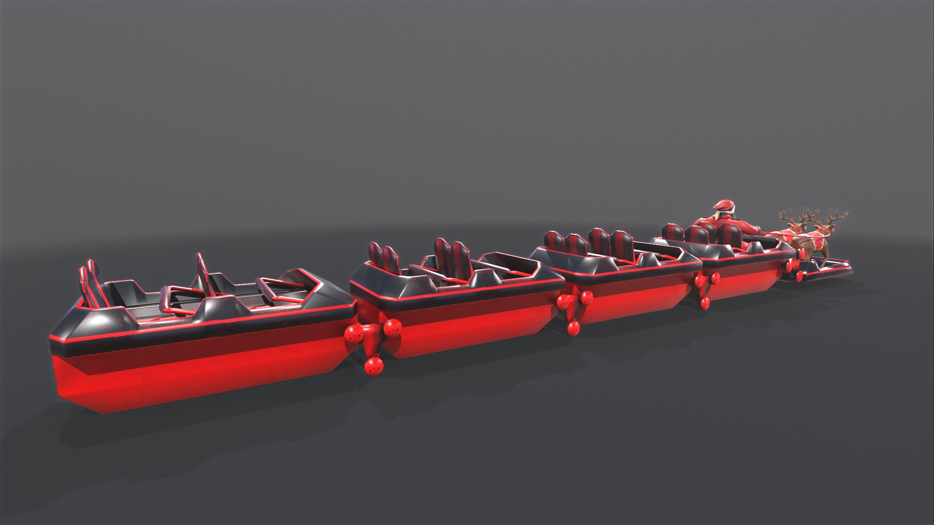 Santa Roller Coaster Sleigh 2022 3D model - TurboSquid 1999411