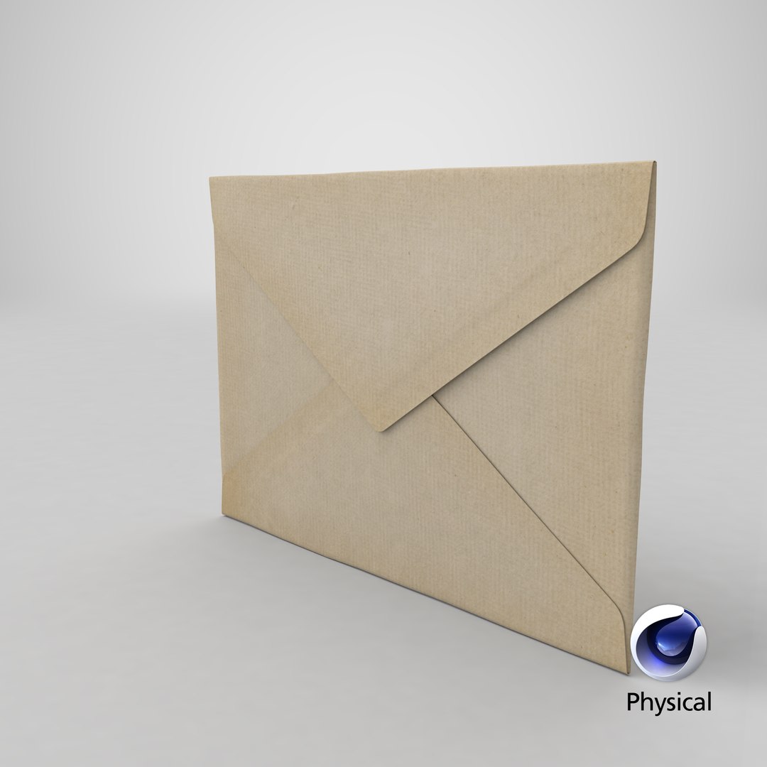 3D Model Envelope - Closed - TurboSquid 1337700