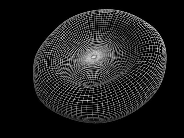 red blood cells animation 3d model