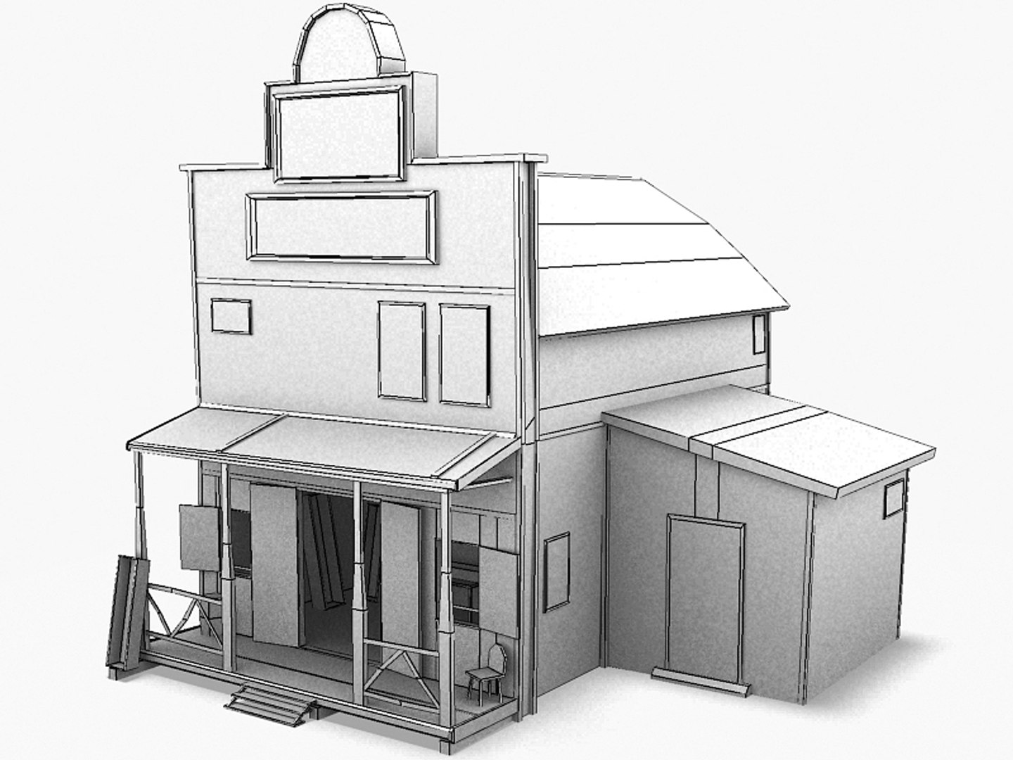 western funeral home 3d max