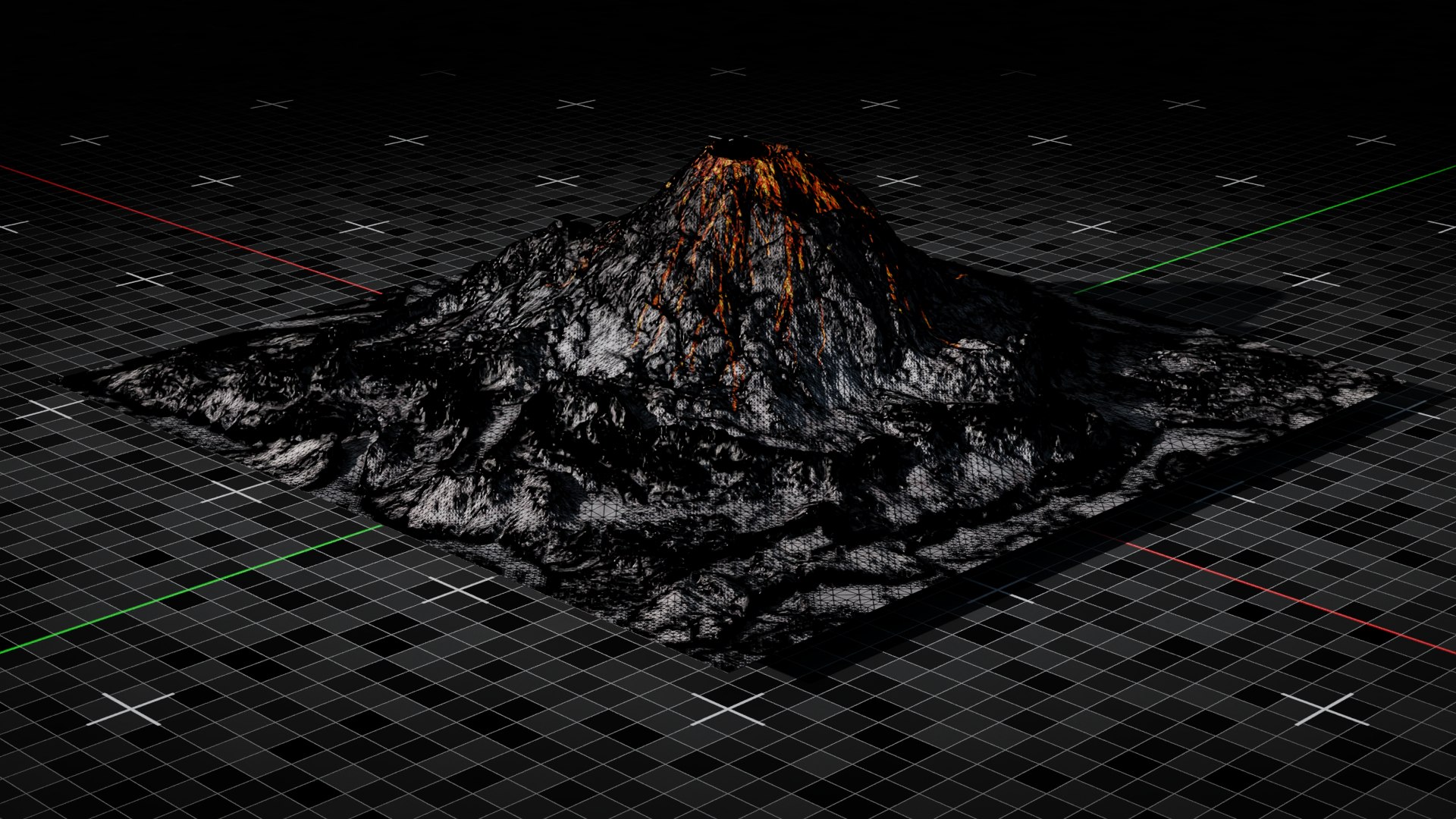 Volcano Version 2 3D Model - TurboSquid 2192156
