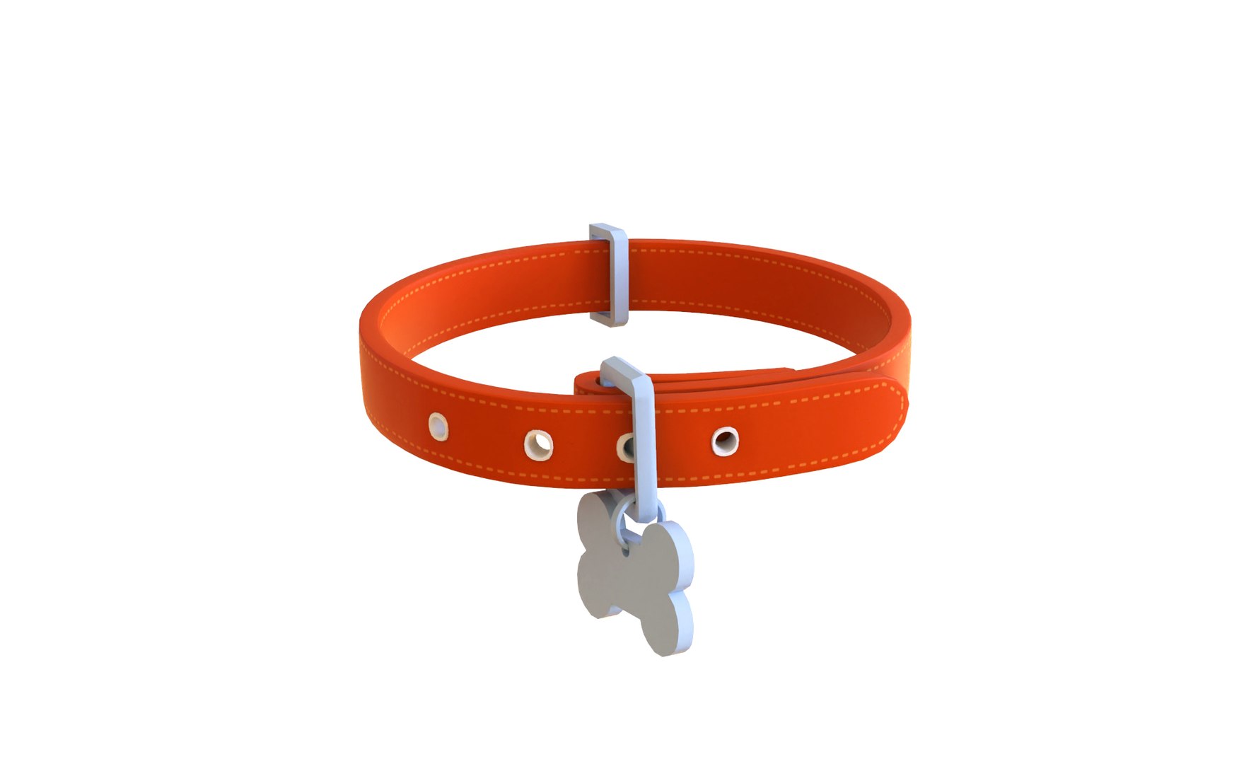 3D Cartoon Pet Collar - TurboSquid 2331847