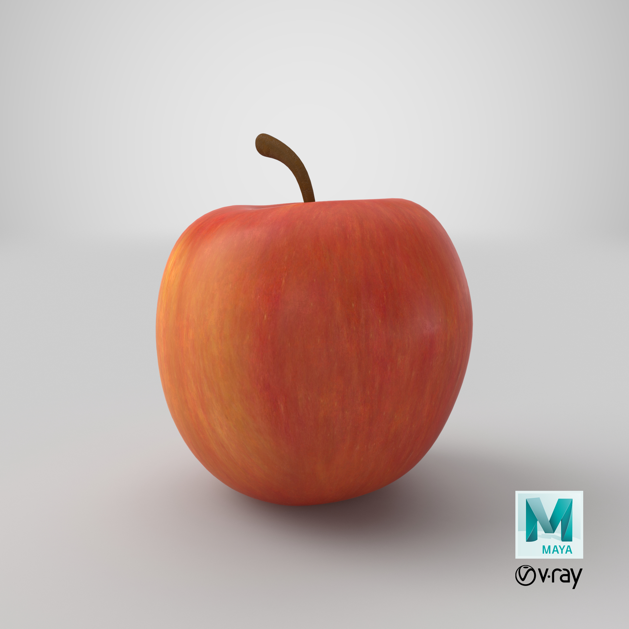Red apple 3D - TurboSquid 1392182