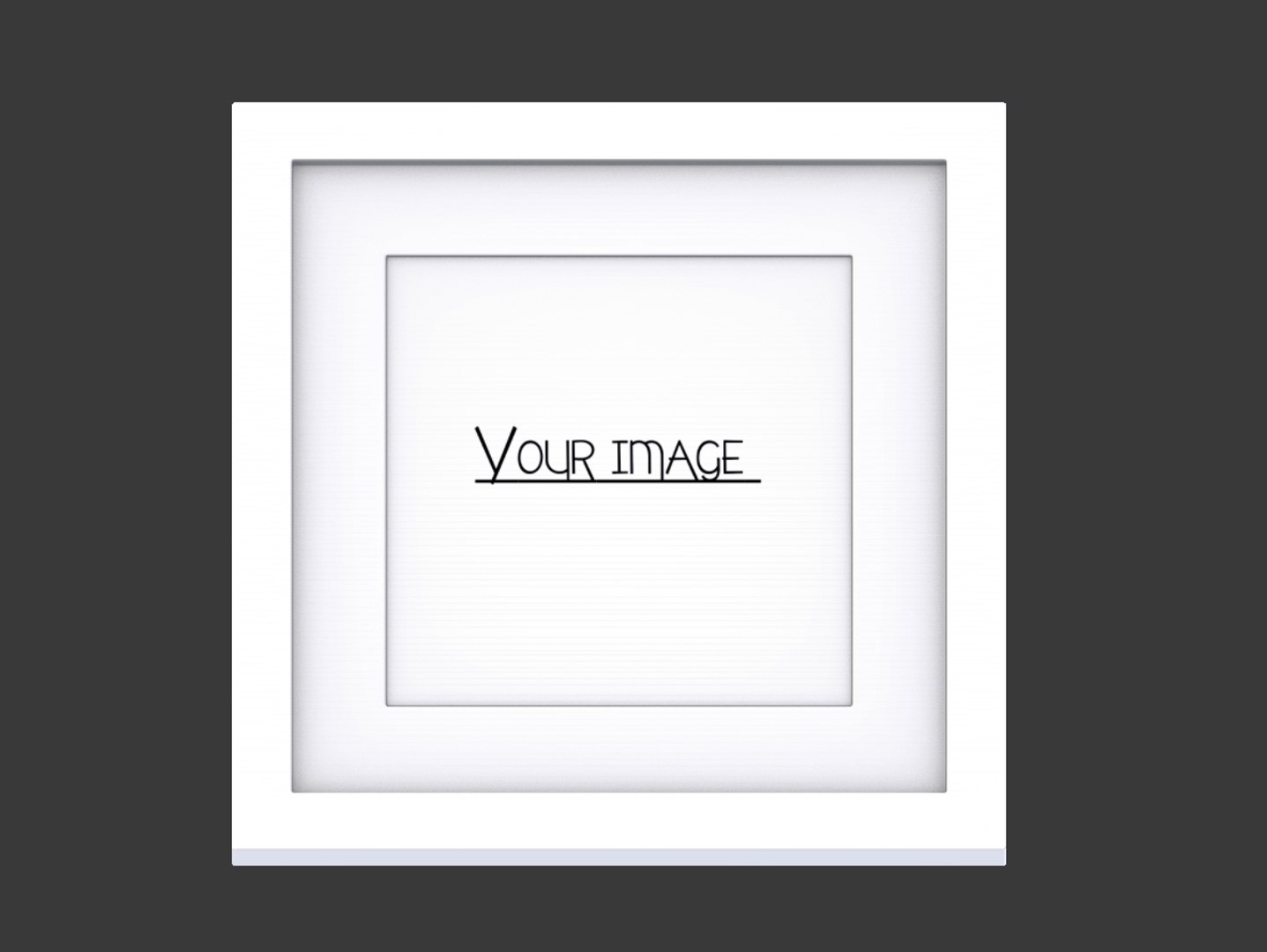 Modern White Picture Frame 3D Model - TurboSquid 1209698