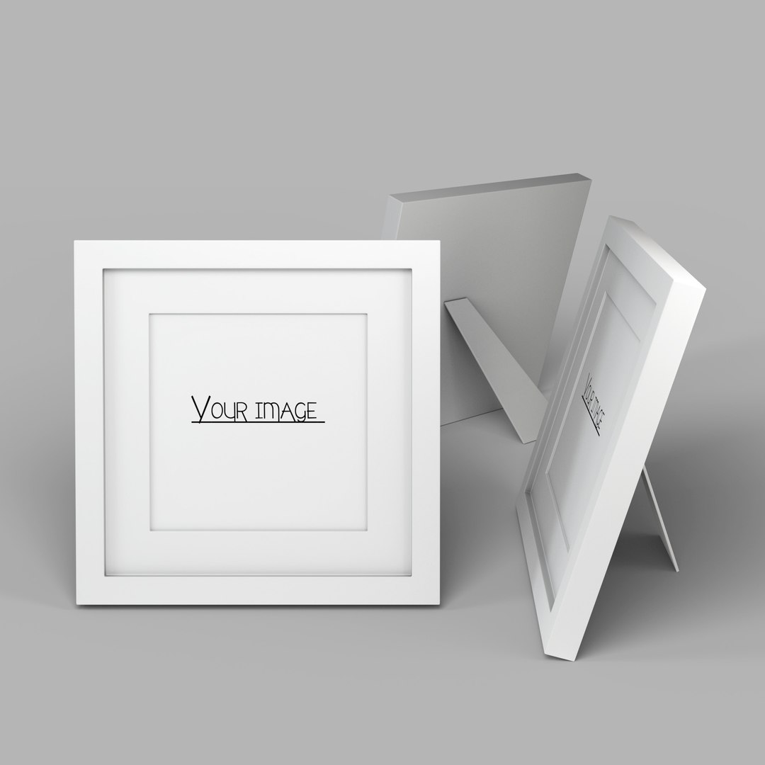 Modern White Picture Frame 3D Model - TurboSquid 1209698
