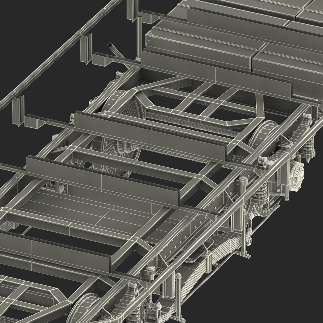 3dsmax Train Chassis