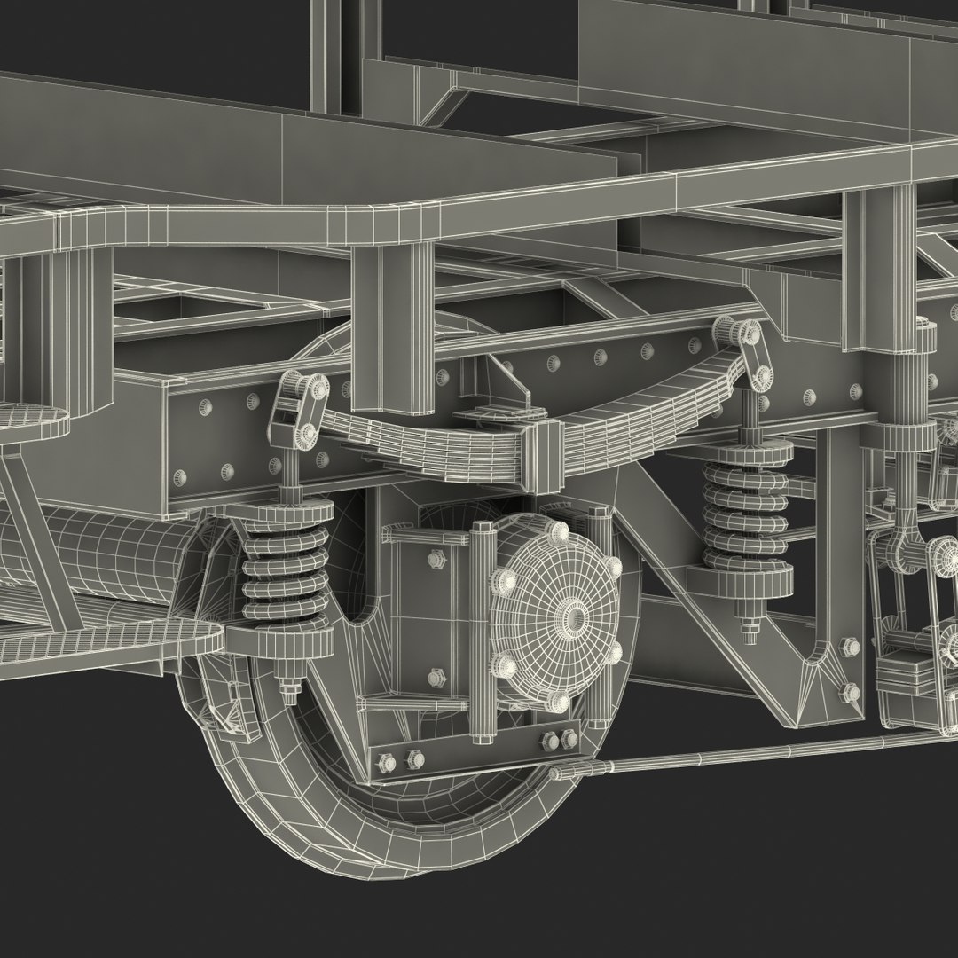 3dsmax Train Chassis