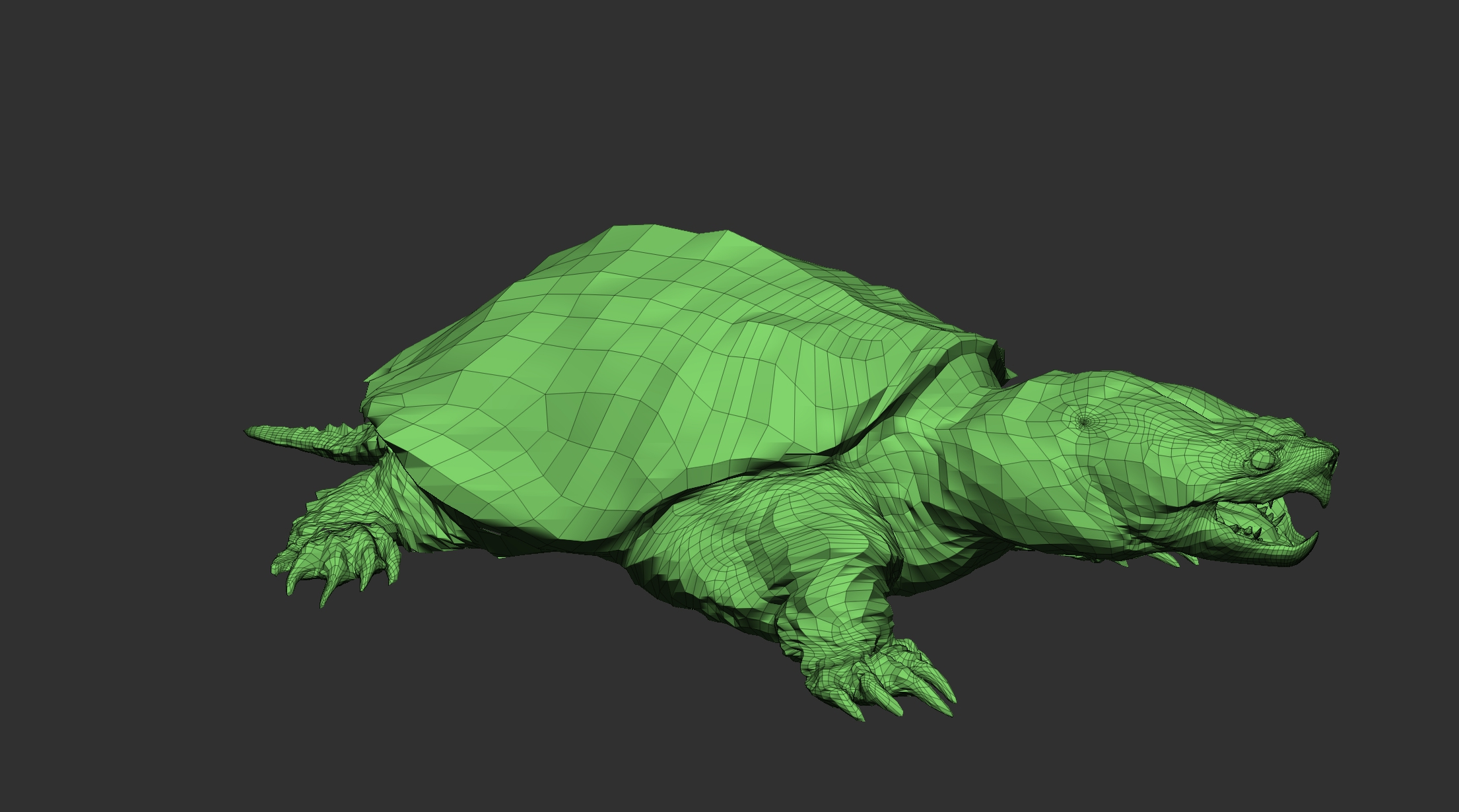 Snapping turtle 3D model - TurboSquid 1685650