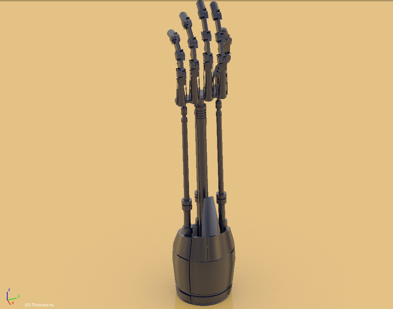 3d Terminator Hand Model