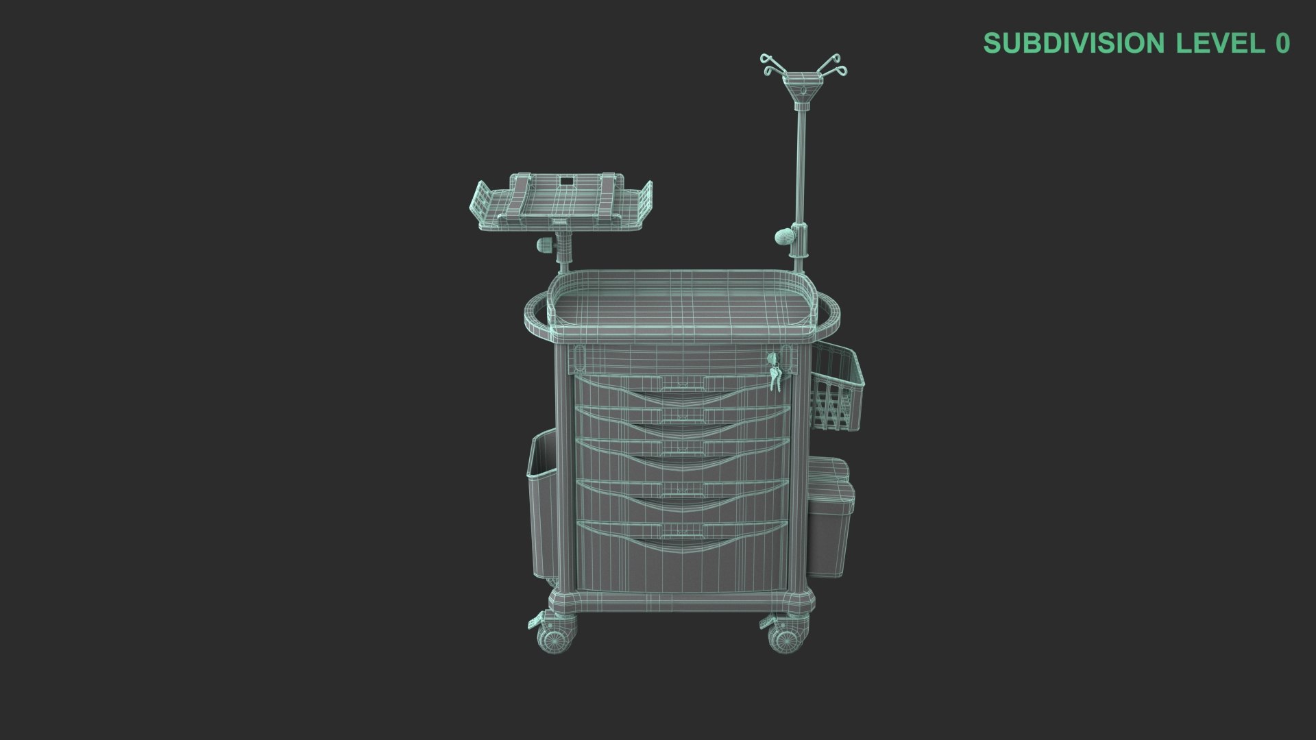Crash Cart 3D Model - TurboSquid 2349559