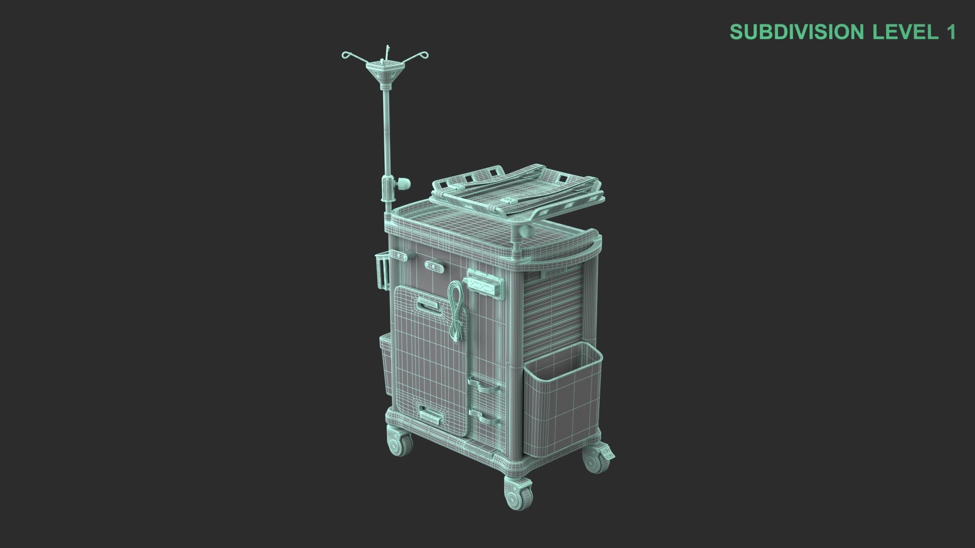 Crash Cart 3D Model - TurboSquid 2349559
