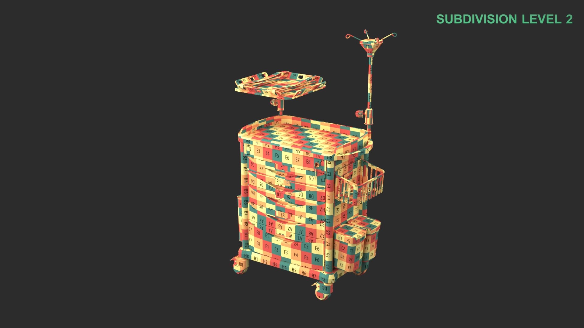 Crash Cart 3D Model - TurboSquid 2349559