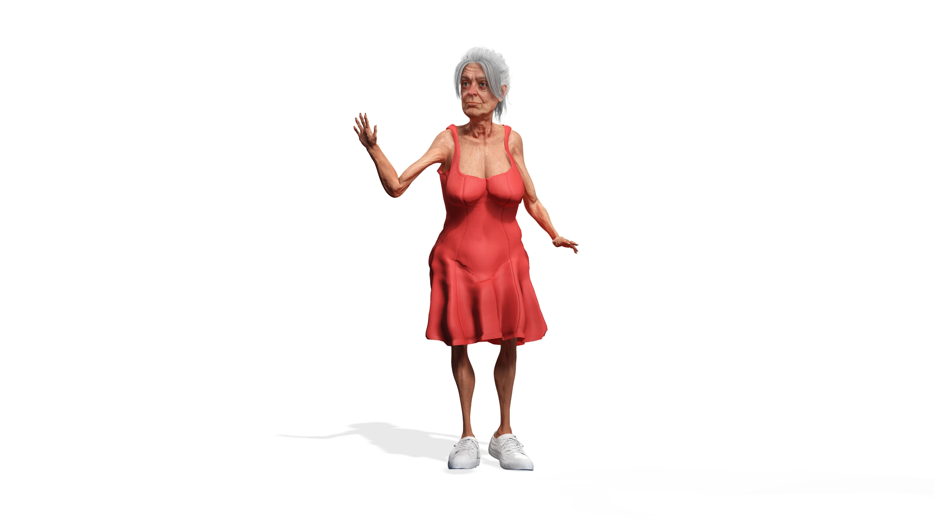 Fragile Old Woman 3D model - TurboSquid 1920643
