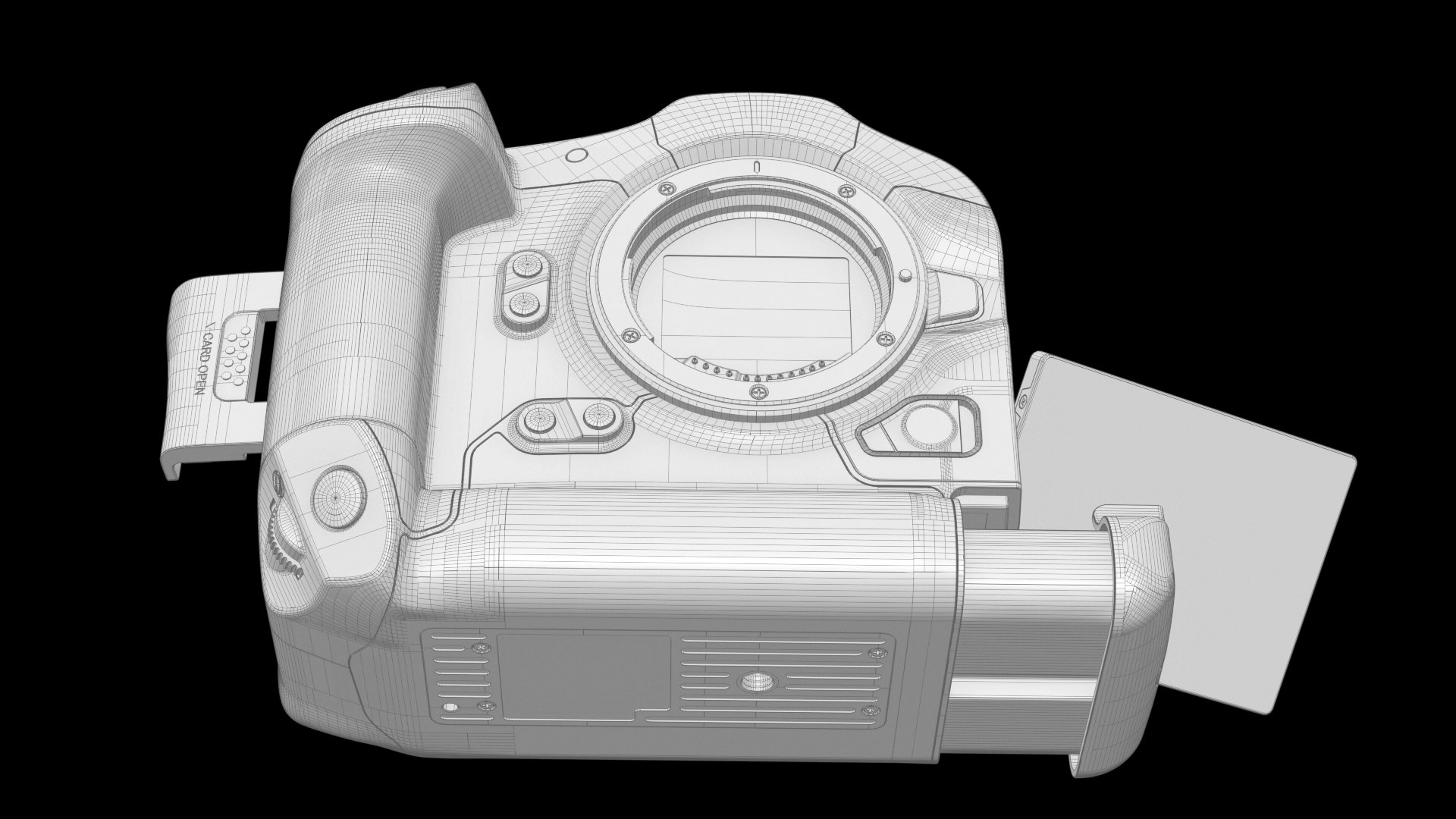 High-end Mirrorless Camera 3D Model - TurboSquid 1874010