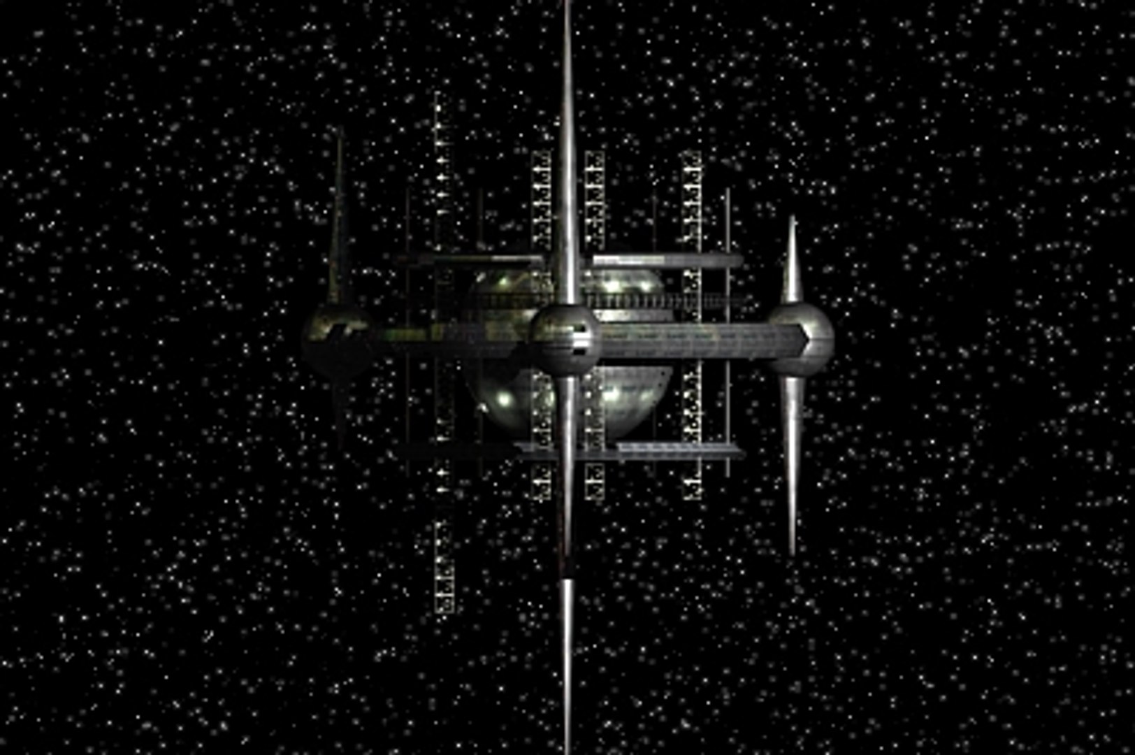 Futuristic Space Station 3d Model