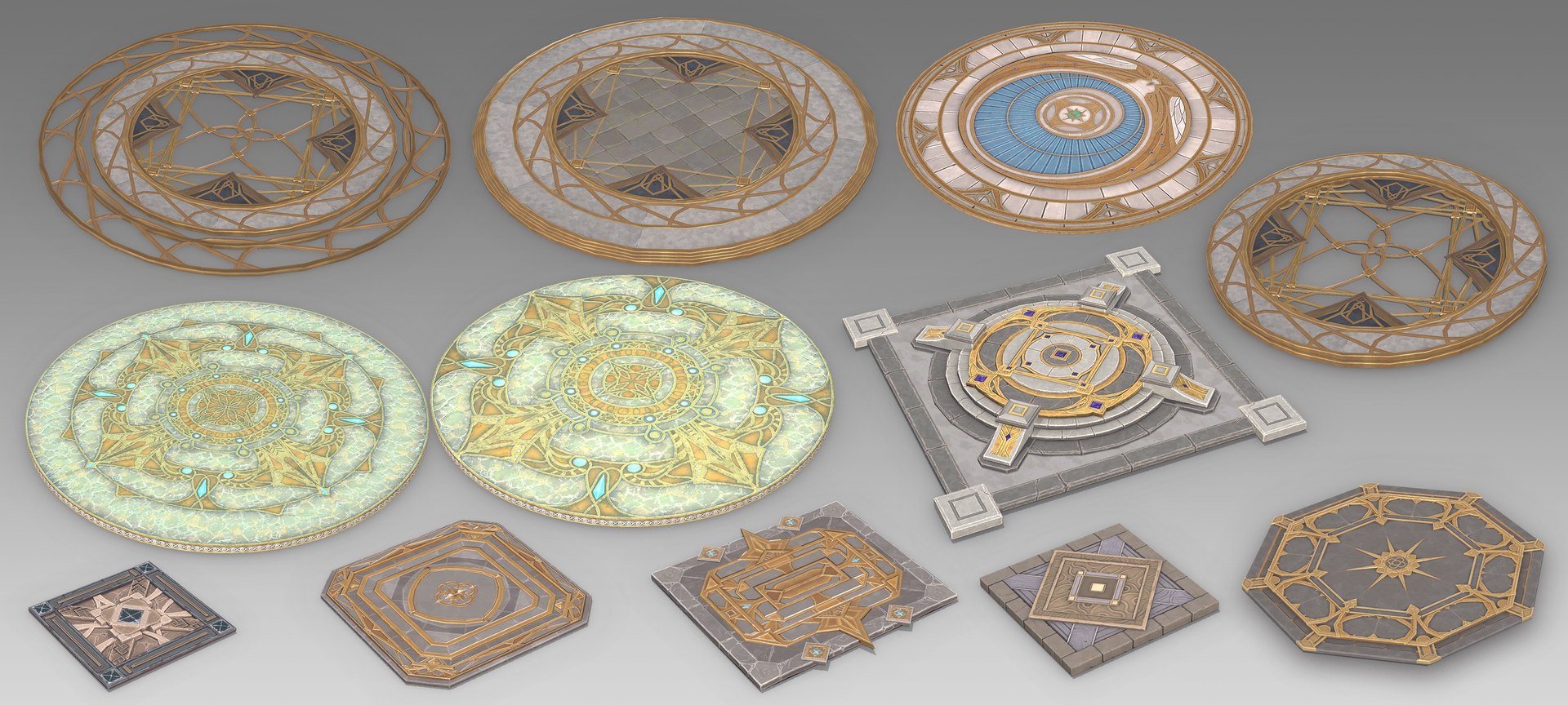 Square Floor Tiles Arena Arena PK Arena Colosseum 3D Model - TurboSquid ...