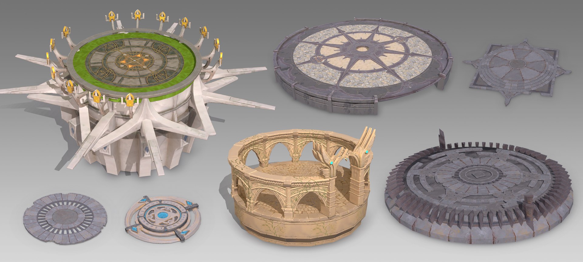 Square Floor Tiles Arena Arena PK Arena Colosseum 3D Model - TurboSquid ...