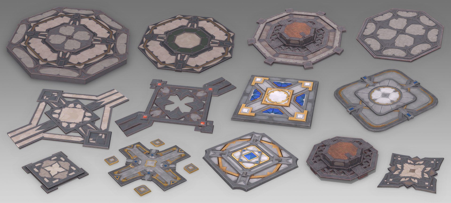 Square Floor Tiles Arena Arena PK Arena Colosseum 3D Model - TurboSquid ...