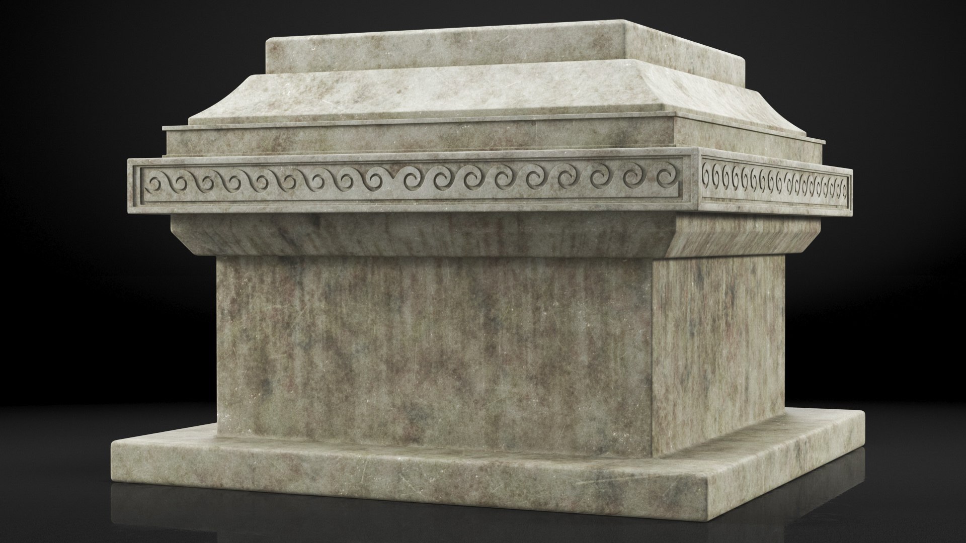 3D Antique Stone Pedestal For 3D Print Model - TurboSquid 2270579