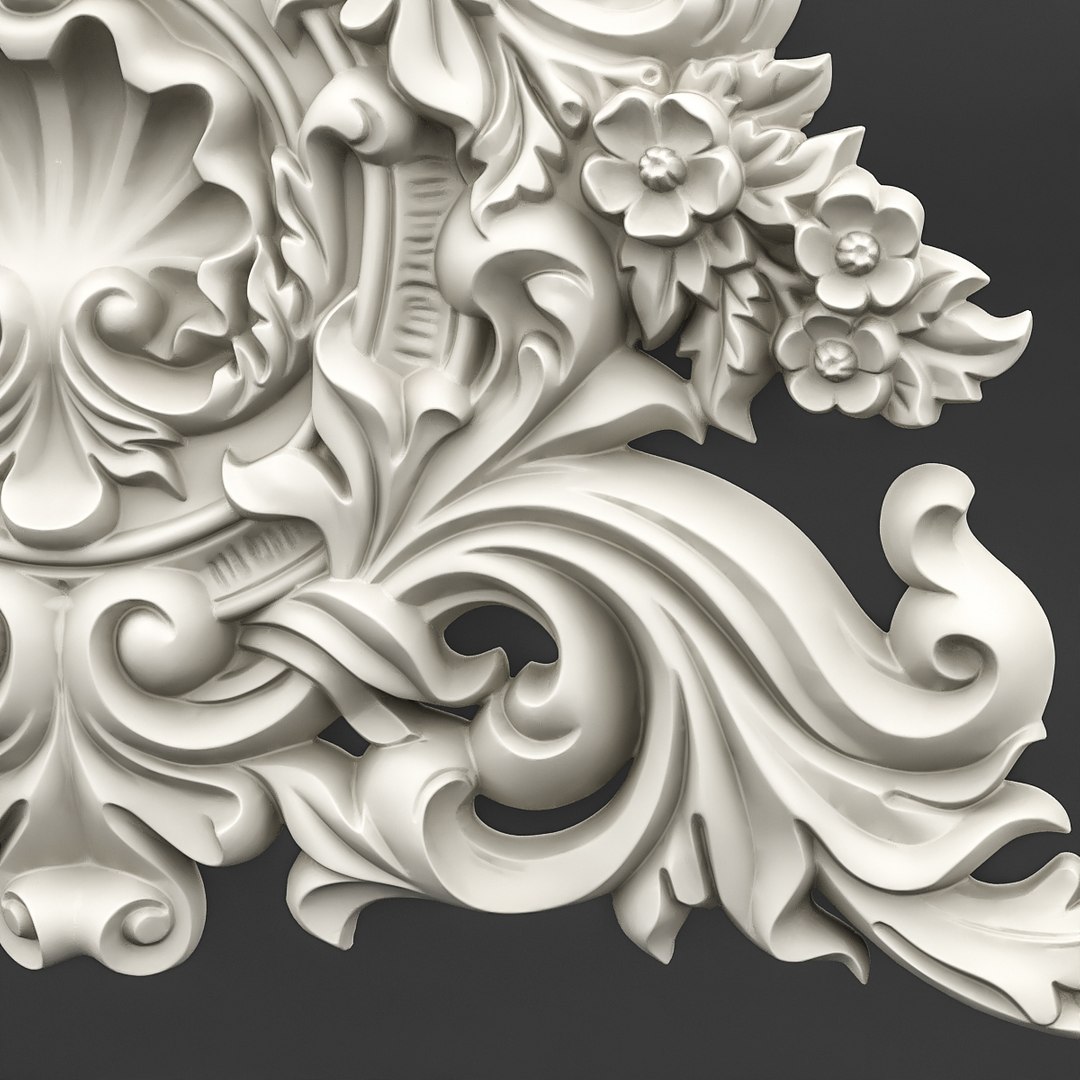 Plaster Pattern 07 3D Model - TurboSquid 1517665