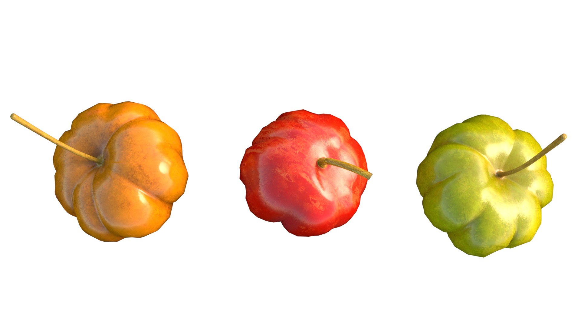 3D Surinam Cherry Pitanga Fruit - TurboSquid 2471272