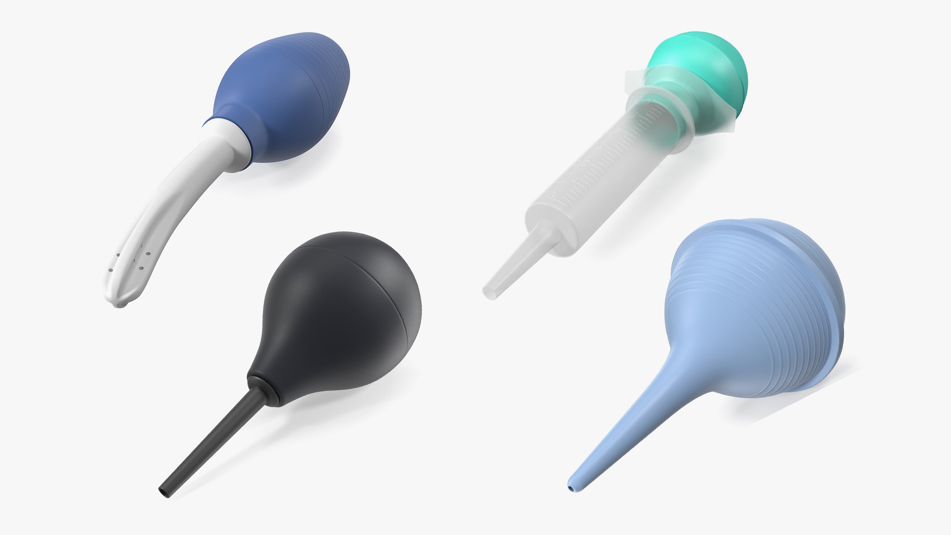 Irrigation Bulb Syringes Collection 3D - TurboSquid 1834167