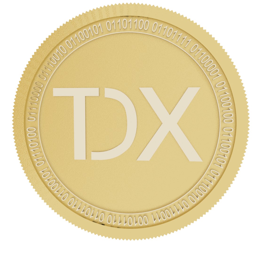Tidex Token Gold Coin Model - TurboSquid 1556621