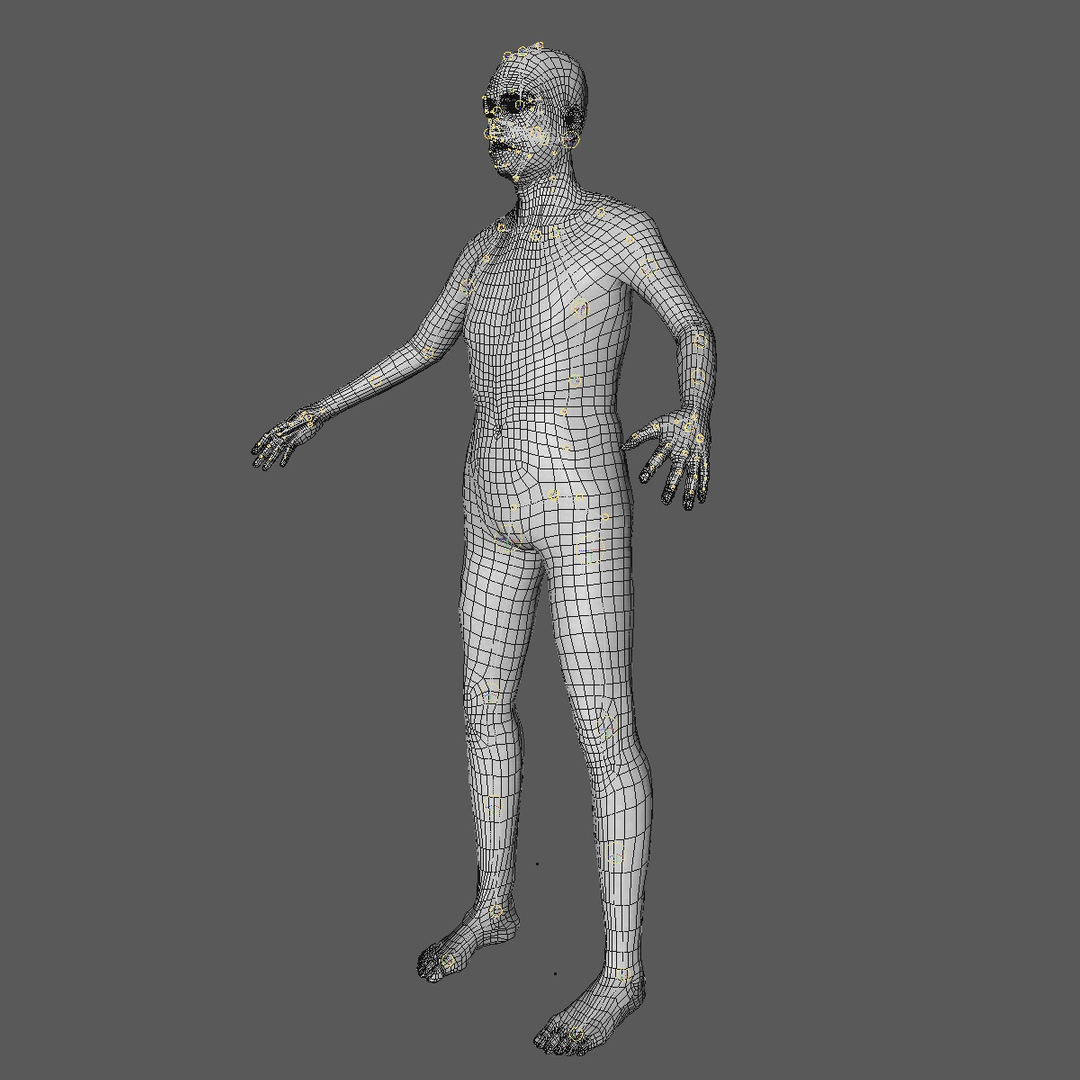 3d realistic base mesh old
