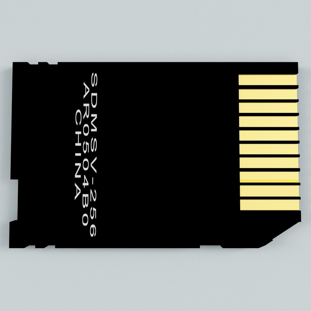 3ds Max Memory Card Ms Pro
