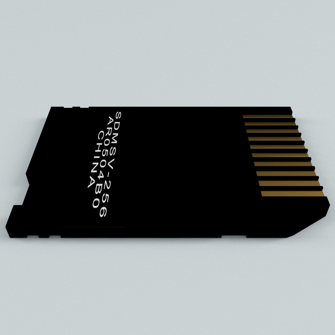 3ds Max Memory Card Ms Pro