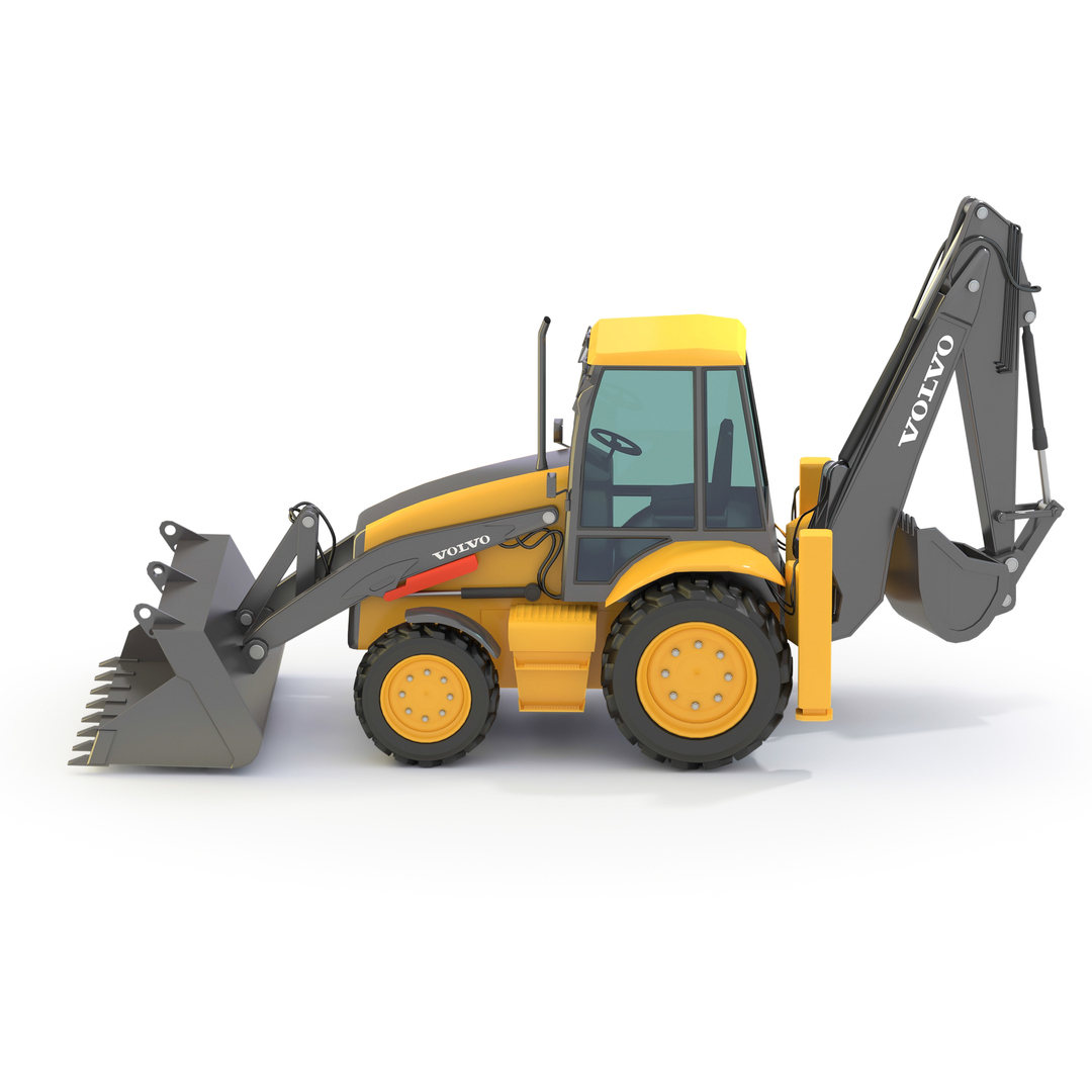 3D backhoe loader - TurboSquid 1421680