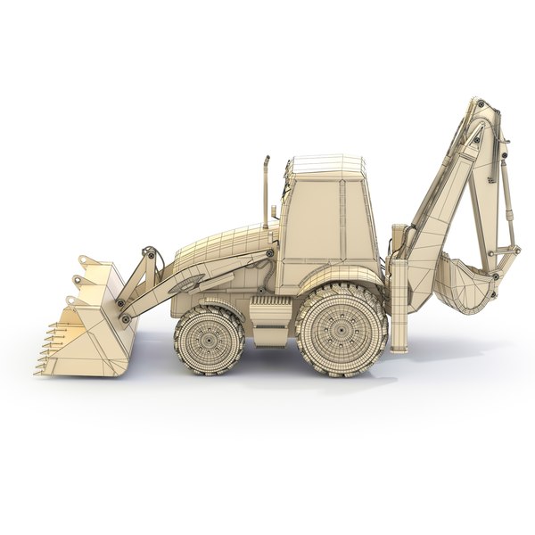 3D backhoe loader - TurboSquid 1421680