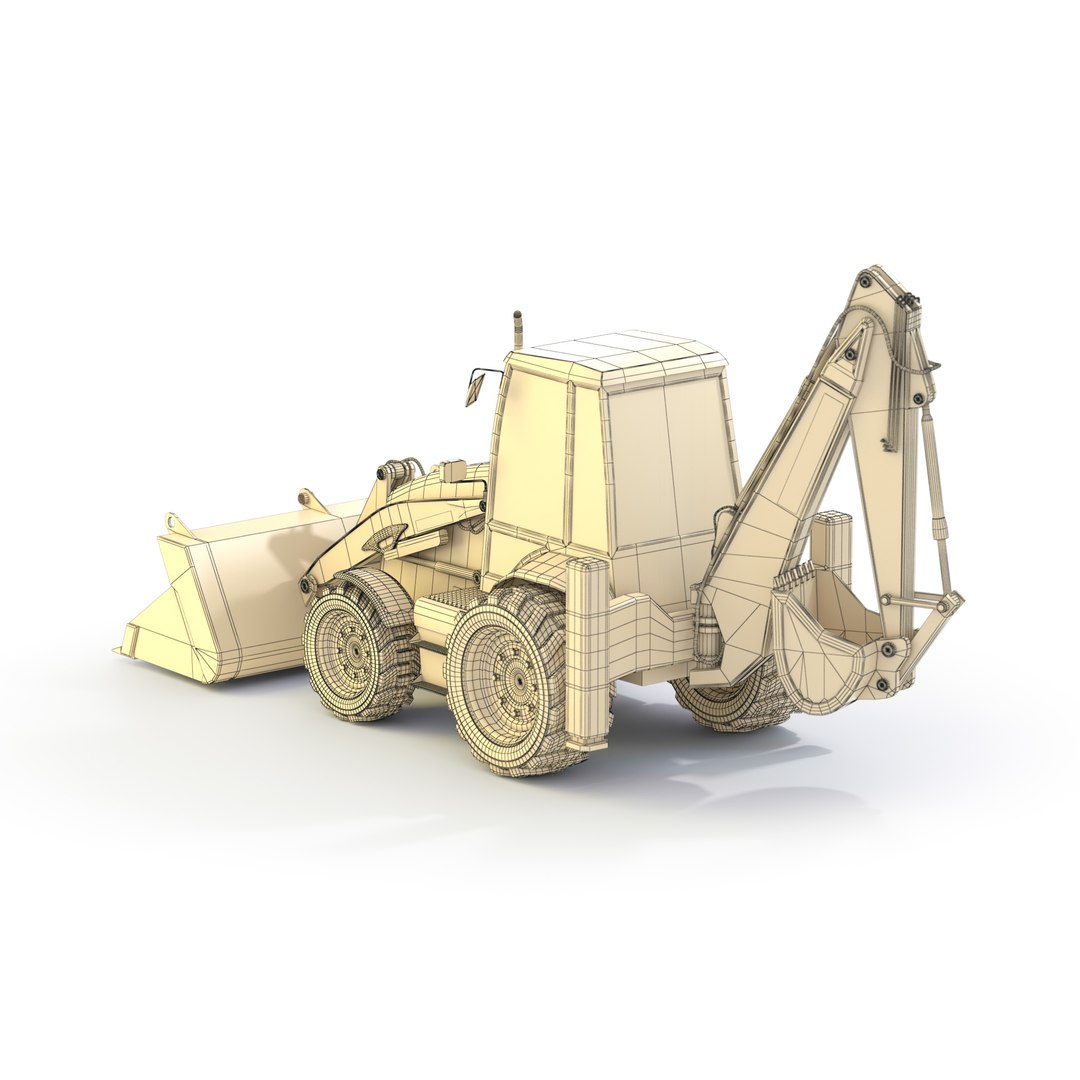 3D Backhoe Loader - TurboSquid 1421680