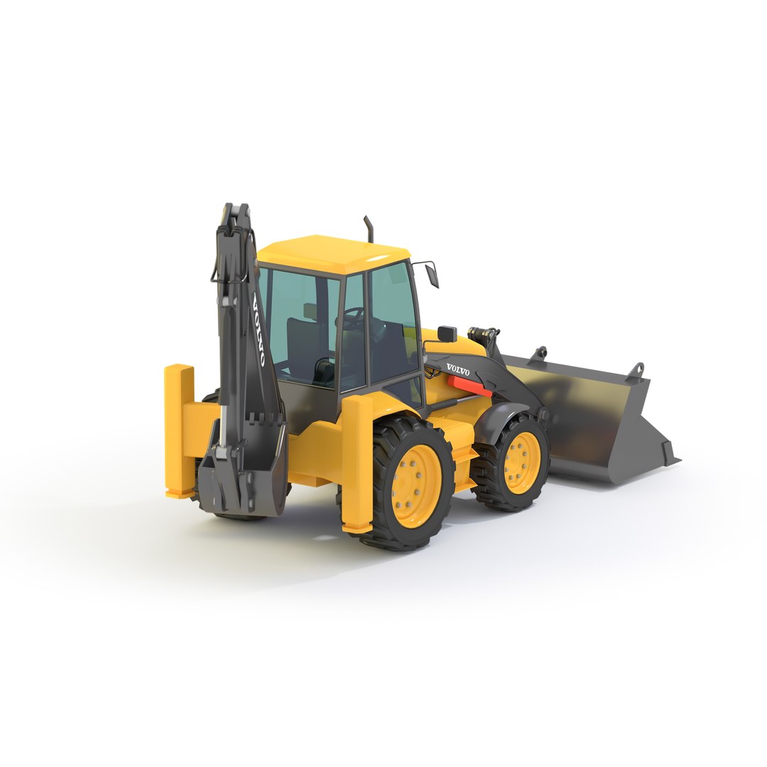 3D Backhoe Loader - TurboSquid 1421680