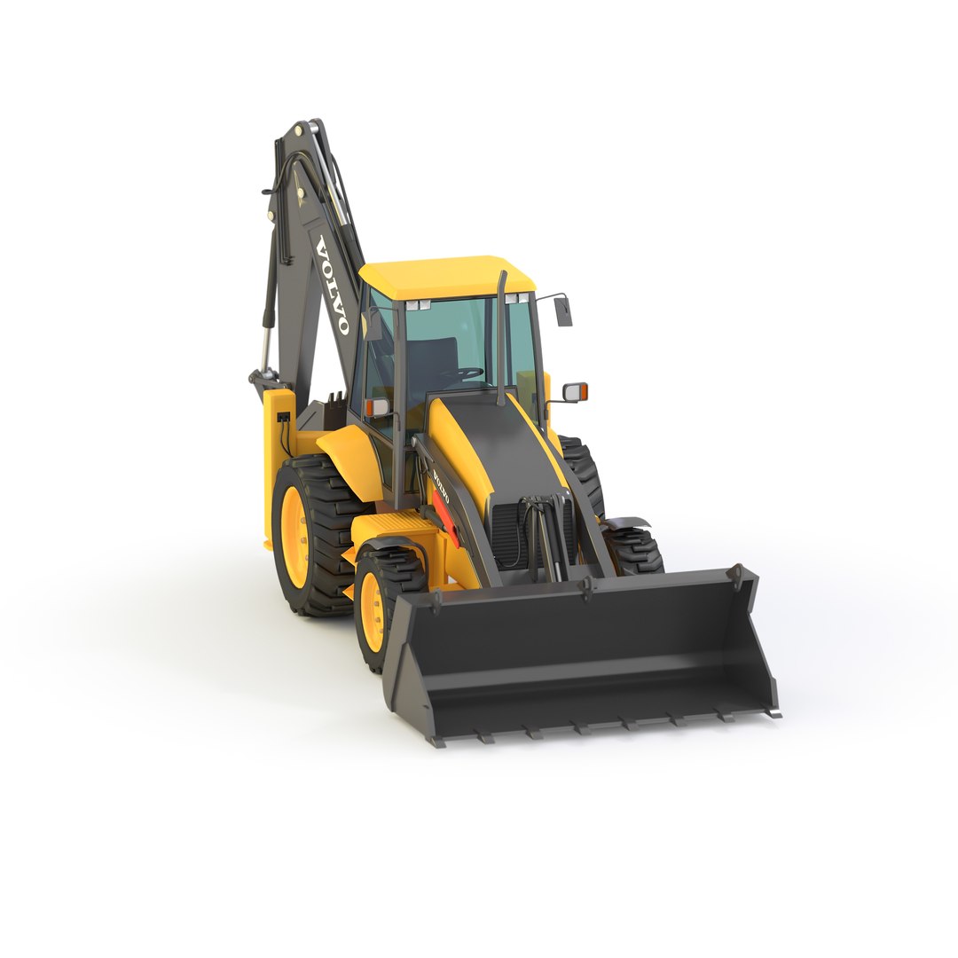 3D Backhoe Loader - TurboSquid 1421680