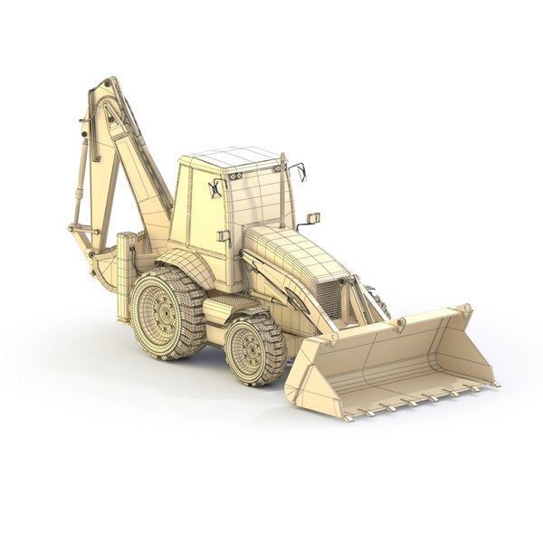 3D backhoe loader - TurboSquid 1421680