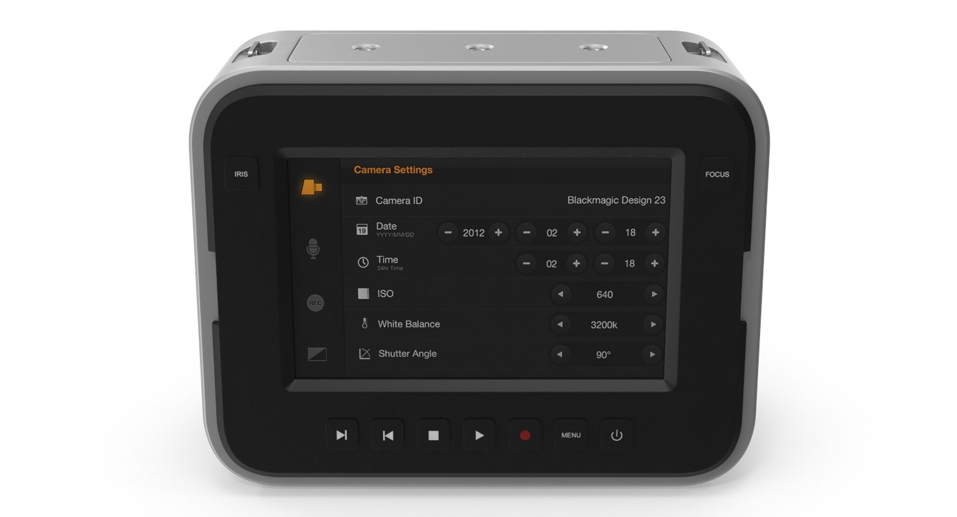 3d Model Blackmagic Camera