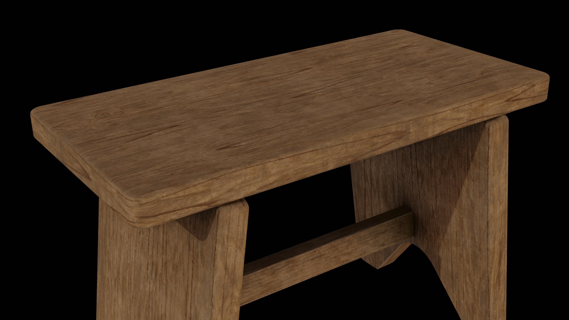 3D Wooden Stool model - TurboSquid 1816515
