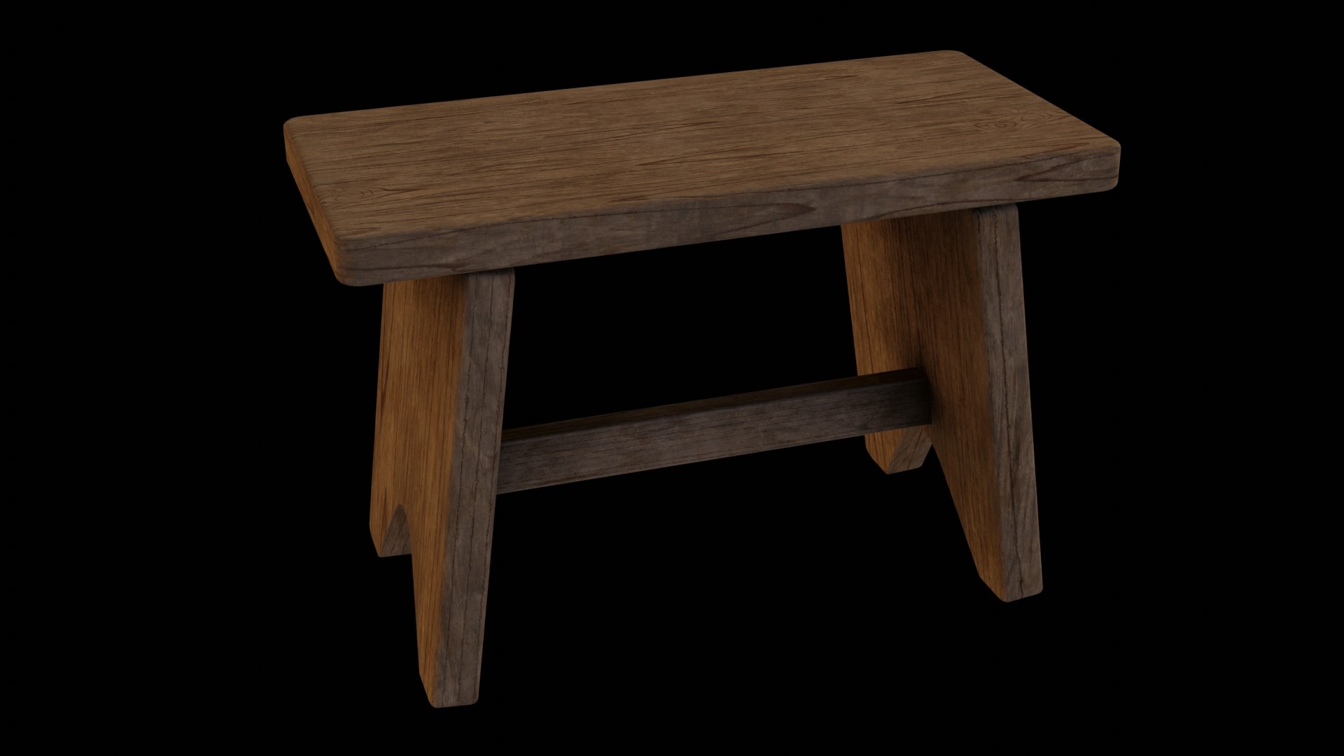 3D Wooden Stool model - TurboSquid 1816515
